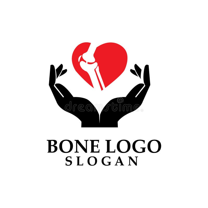 Simple Bone Health Icon Vector Logo Stock Illustration - Illustration ...