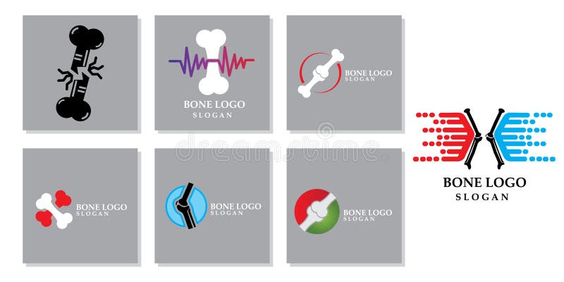 Simple Bone Health Icon Vector Logo Stock Vector - Illustration of ...