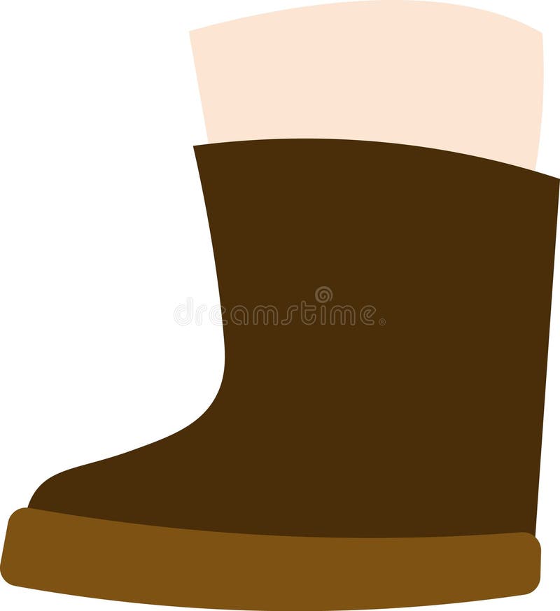 Simple Boot Vector stock illustration. Illustration of apparel - 377507524
