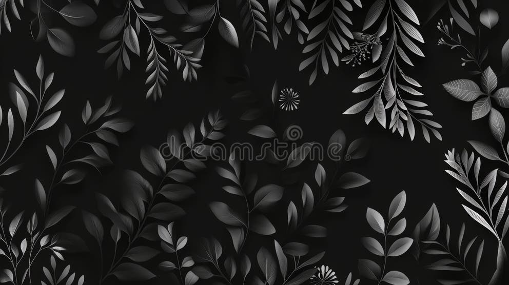 Simple Botanical Garden Pattern for Desktop Background Generative AI ...