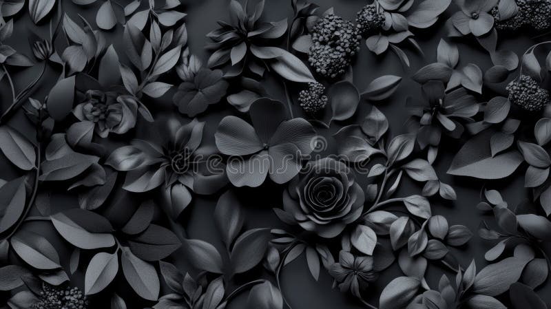 Simple Botanical Garden Pattern for Desktop Background Generative AI ...