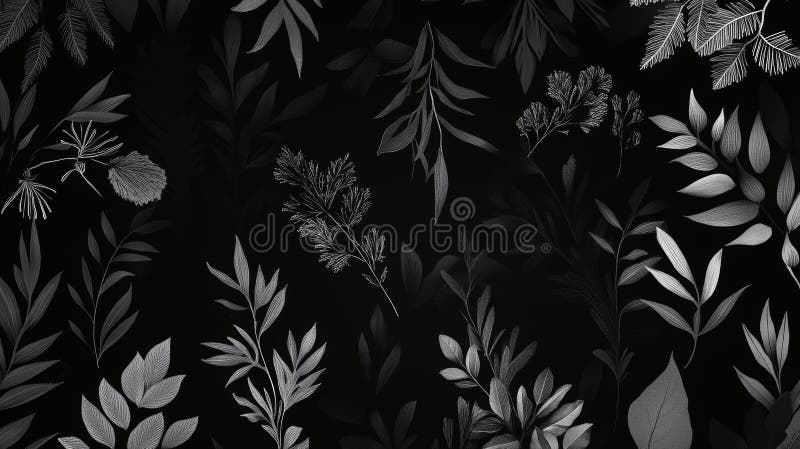 Simple Botanical Garden Pattern for Desktop Background Generative AI ...