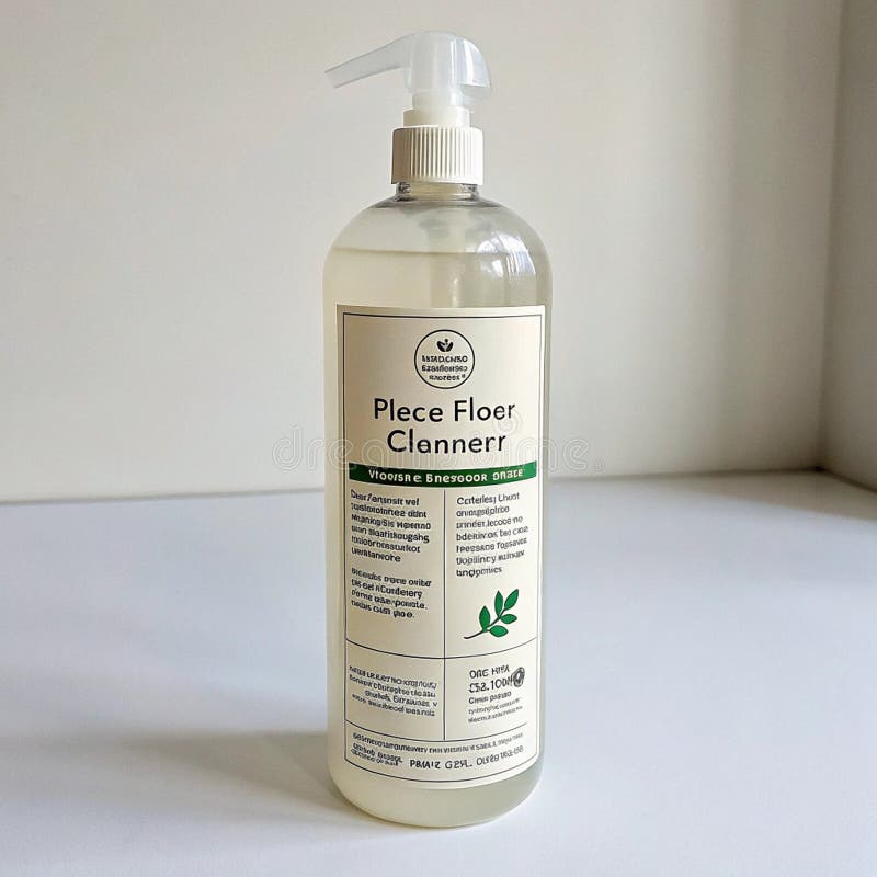 Simple Floor Cleaner Bottle Plain Label Stock Illustration ...