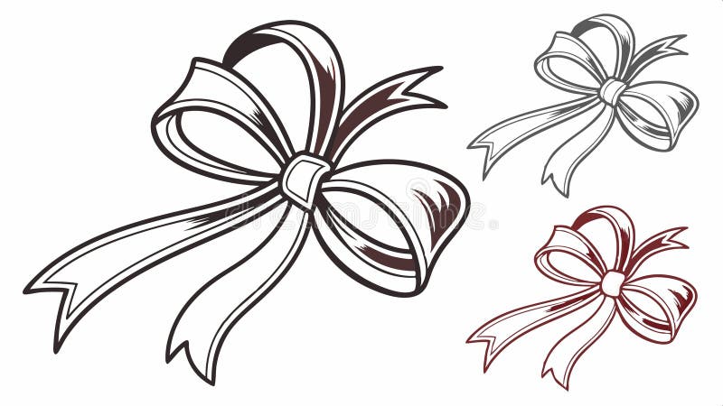 Simple Bow Ribbon, Decorative Element, Gift Wrapping, Elegant Tie, and ...