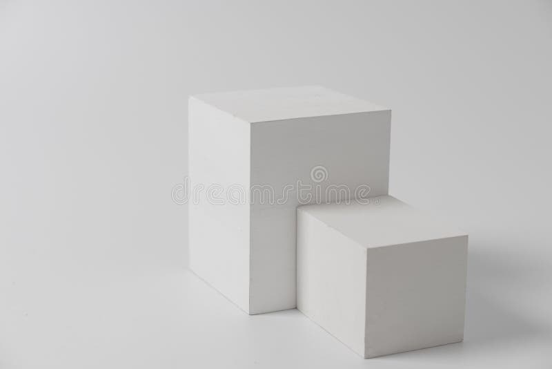 Simple Box Display Mockup Customizing Stock Photo - Image of rendering ...