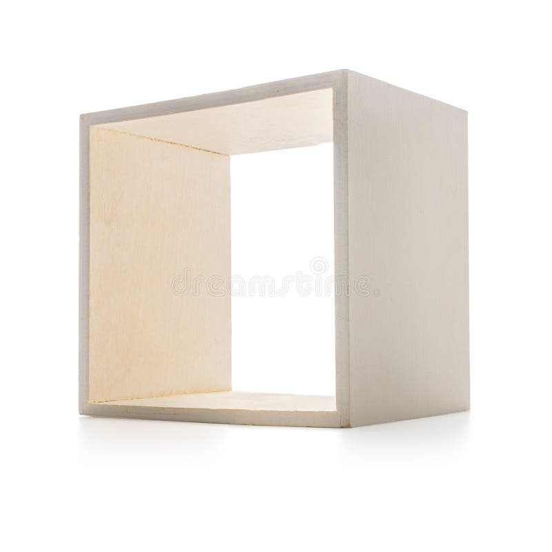 Simple Box Display Mockup Customizing on White Stock Image - Image of ...