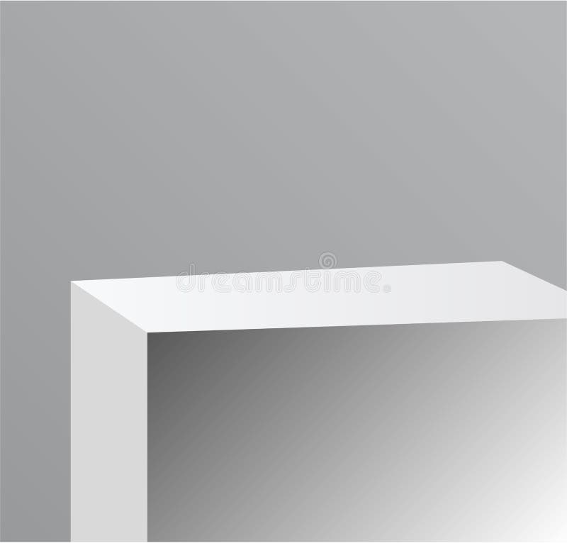 Simple Box Place in the Room Abstract Background Mockup Design ...