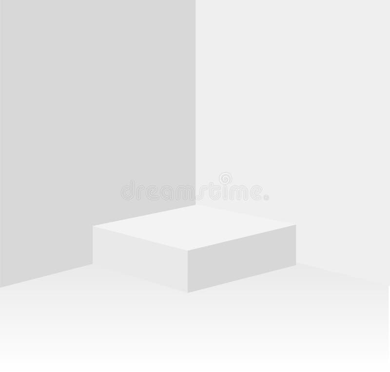 Simple Box Place in the Room Abstract Background Mockup Design ...