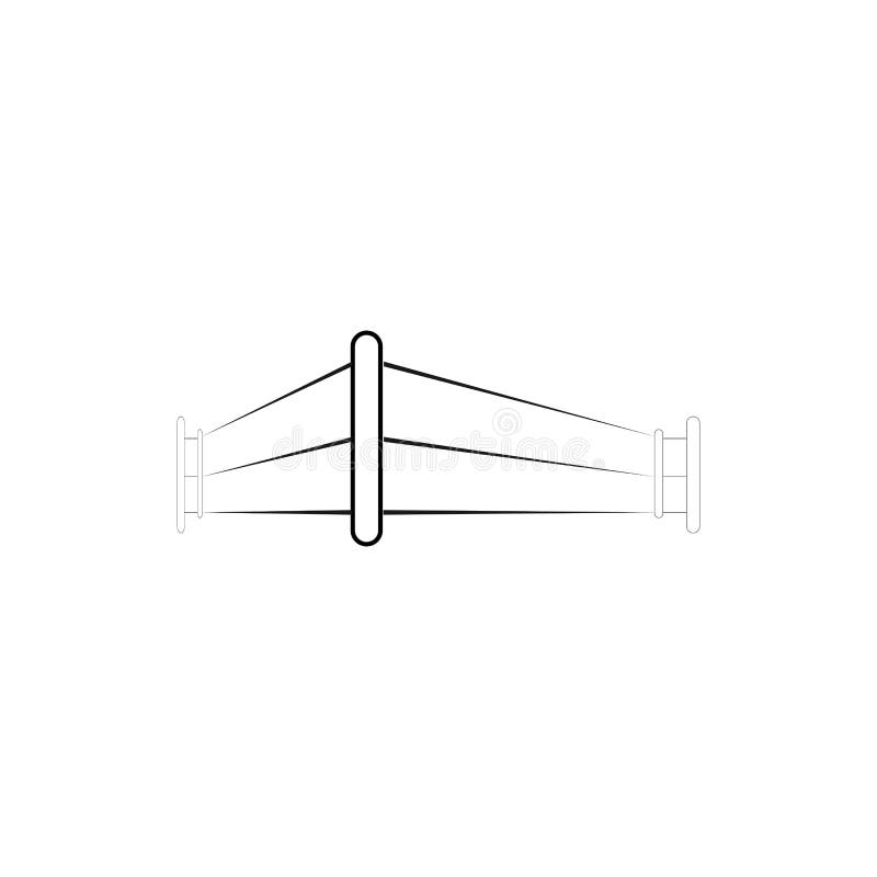 Simple Boxing Ring Icon Illustration Design Stock Illustration ...