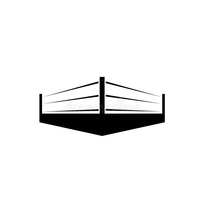 Simple Boxing Ring Icon Illustration Design Stock Illustration ...