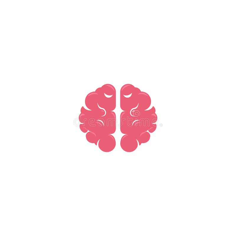 Simple Brain Creative Logo. Logotype Concept Stock Vector ...