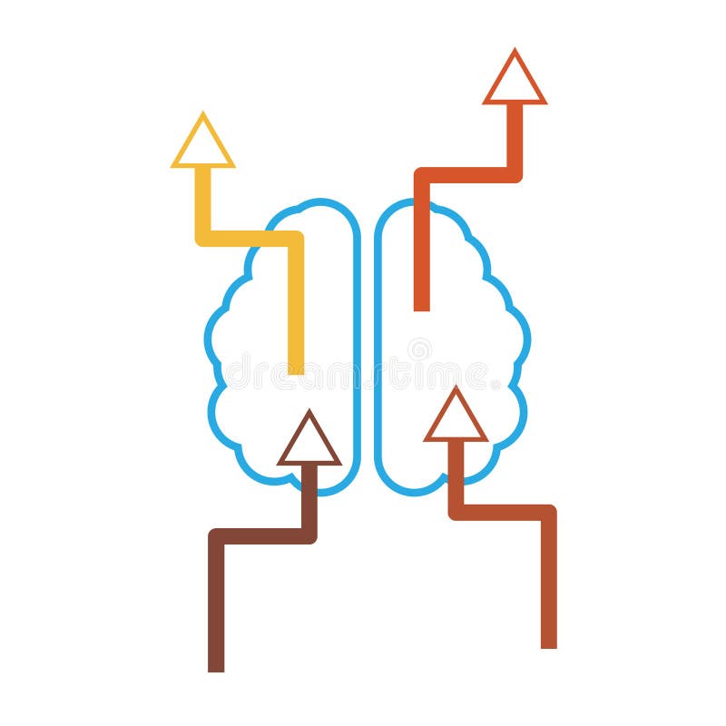 Simple brain icon stock illustration. Illustration of sign - 85367936