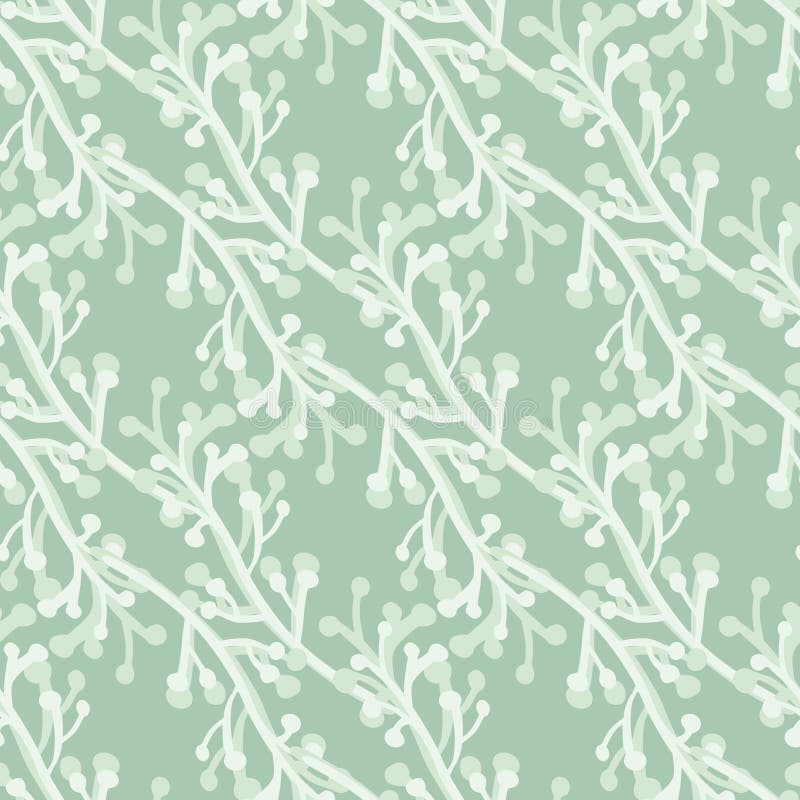 Simple Branches Seamless Pattern in Vintage Style. Vintage Rustic with ...