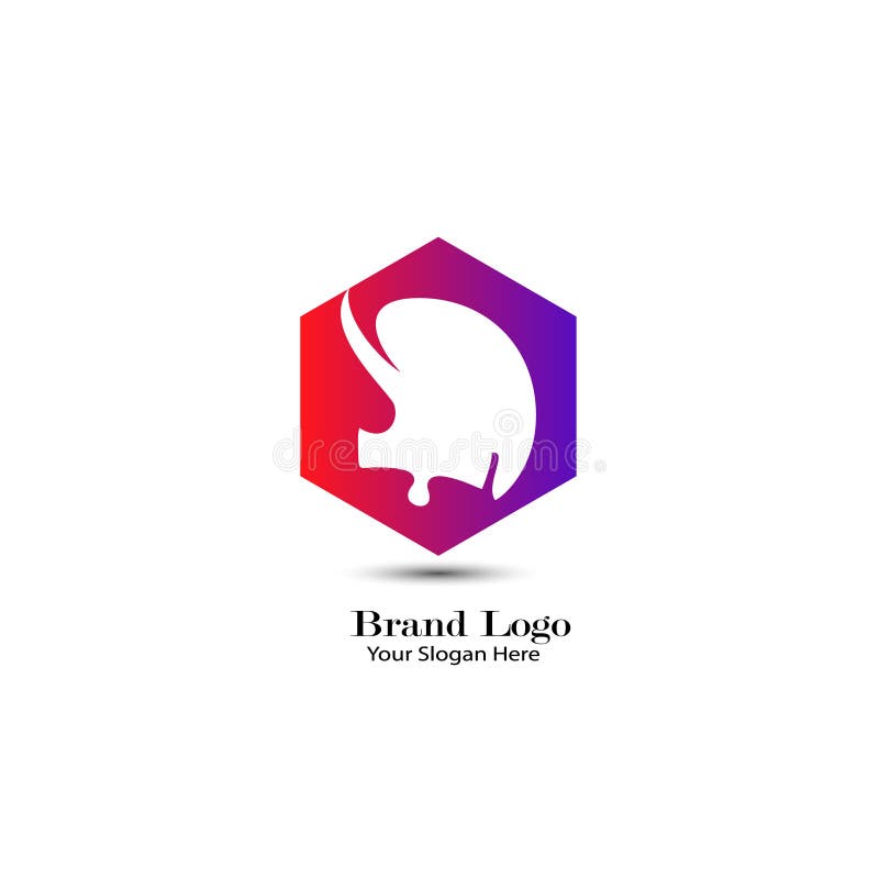 Simple Brand Logo stock vector. Illustration of design - 263406343