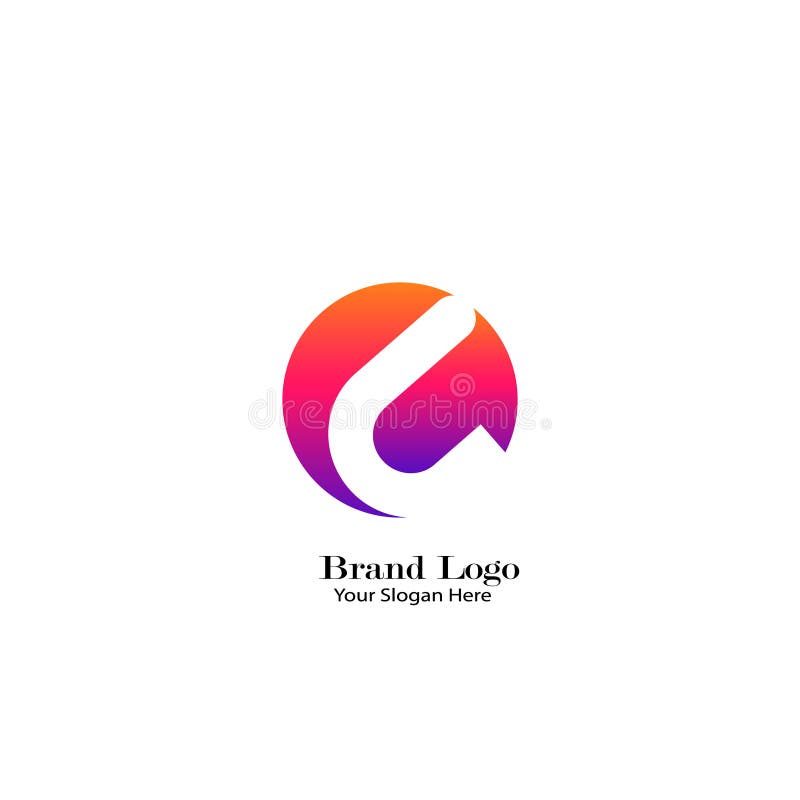 Simple Brand Logo stock vector. Illustration of icon - 263996799