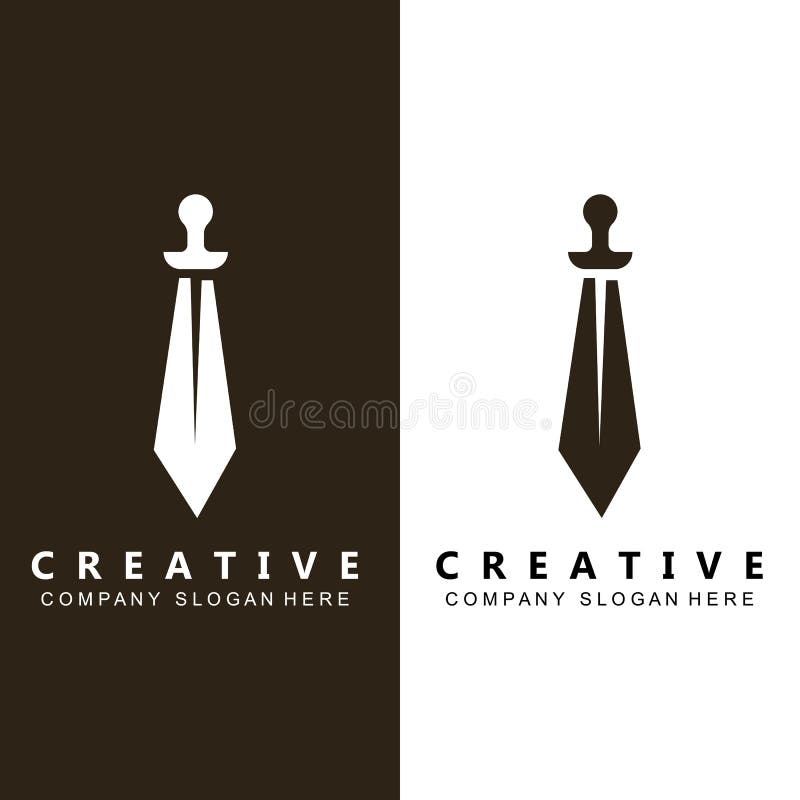 Simple Brave Sword Vector Logo Stock Vector - Illustration of simple ...