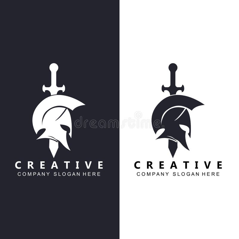 Simple Brave Sword Vector Logo Stock Vector - Illustration of king ...