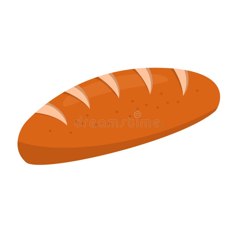 Simple Bread Vector Illustration Stock Vector - Illustration of ...