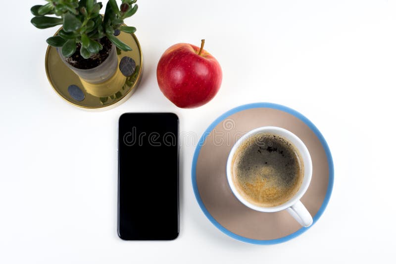 Simple breakfast setup stock image. Image of workplace - 103805865