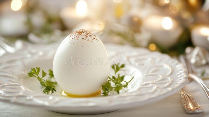 A Simple Breakfast or Snack Setting Featuring a White Plate Topped with ...