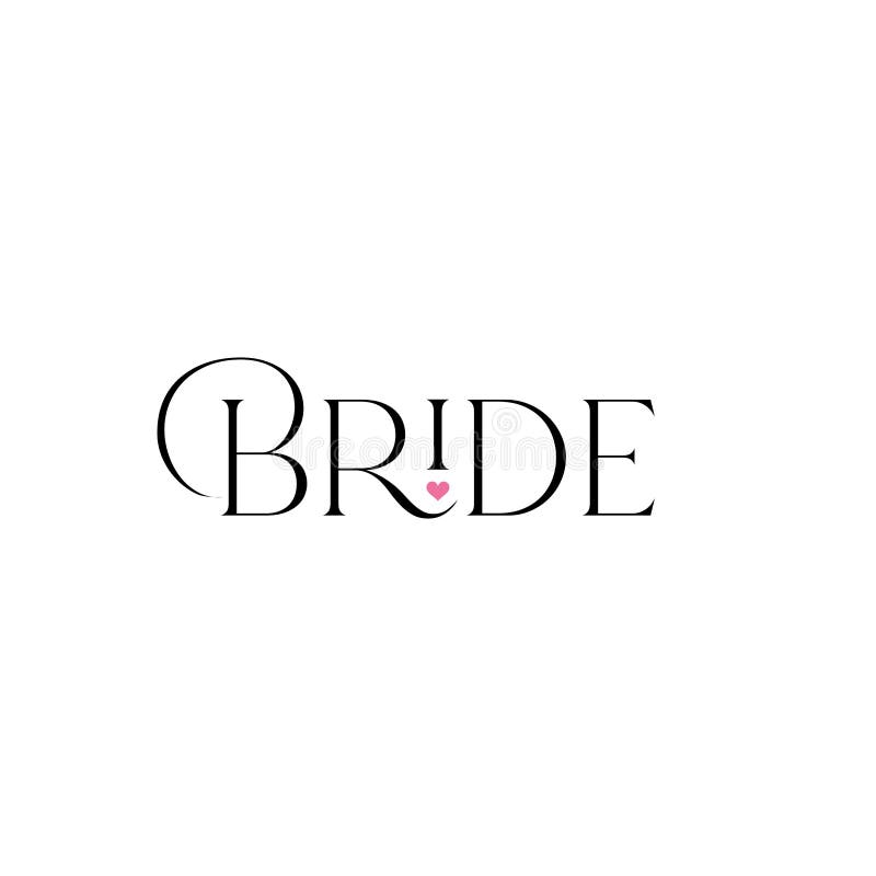 Bride, bridal logo design stock illustration. Illustration of company ...
