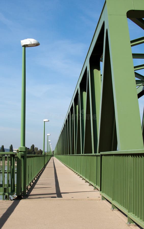 Simple bridge stock image. Image of walking, lamppost - 11115509