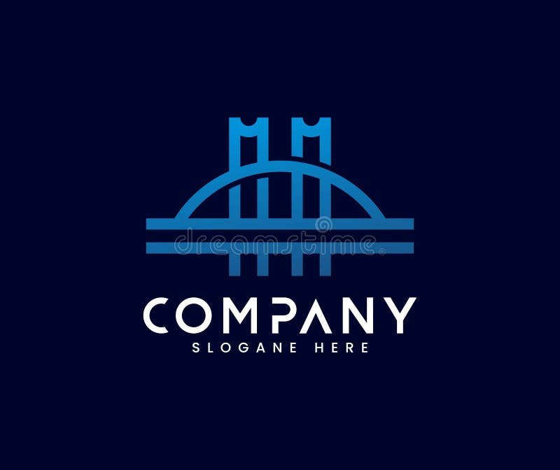 Simple Bridge Logo Design Inspiration Creative Bridge Symbol ...