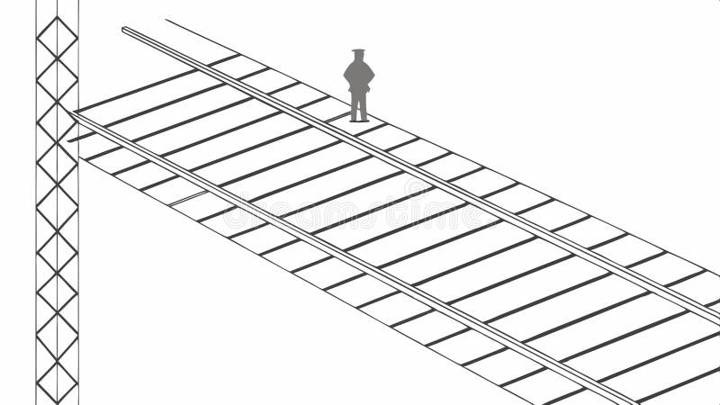 Simple Bridge Outline, for Minimalist Architecture and Connection ...