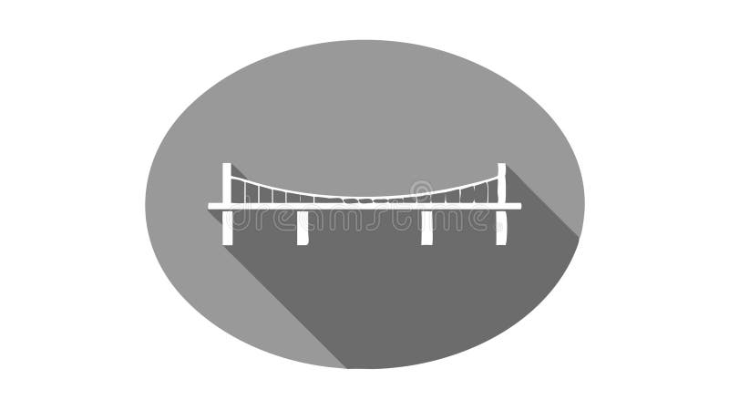 Simple Bridge Structure Flat Vector Icon Connect, Vector Design ...