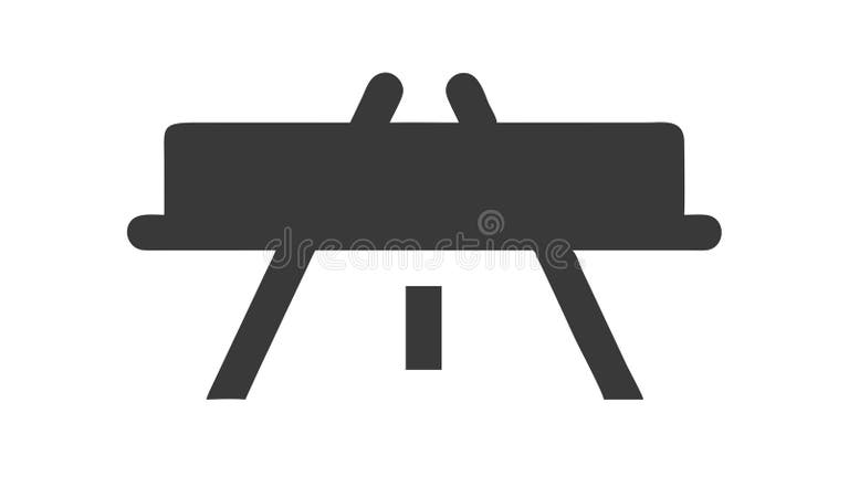 Simple Bridge Structure Outline Icon, Connection and Crossing, Vector ...