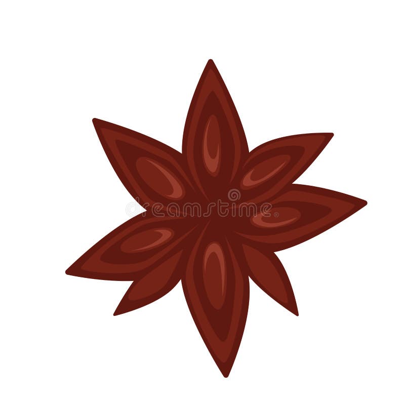 Simple brown flower stock vector. Illustration of aromatic - 97777990