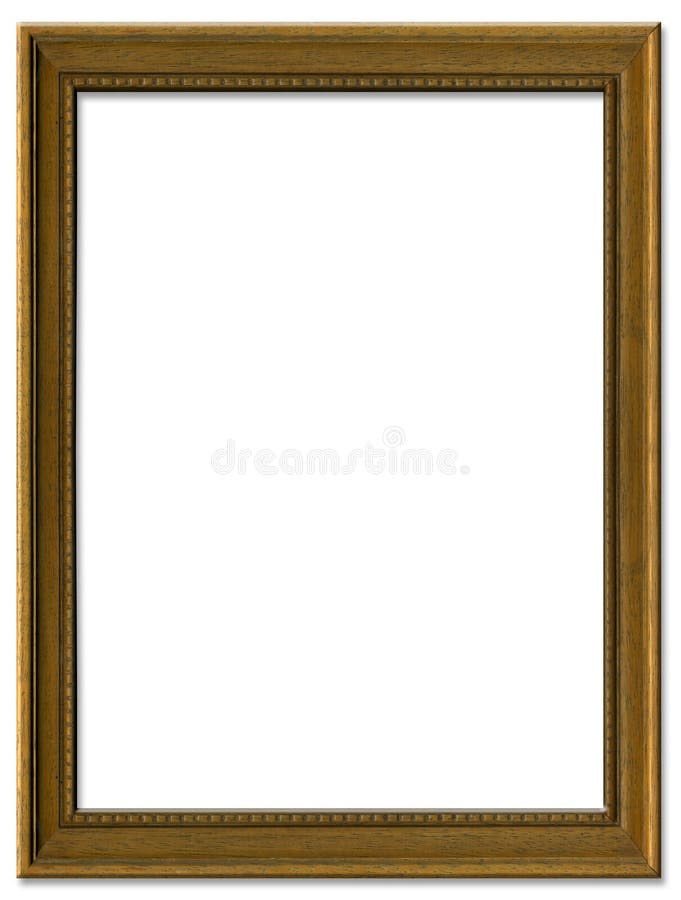 Simple brown picture frame stock photo. Image of empty - 3447500