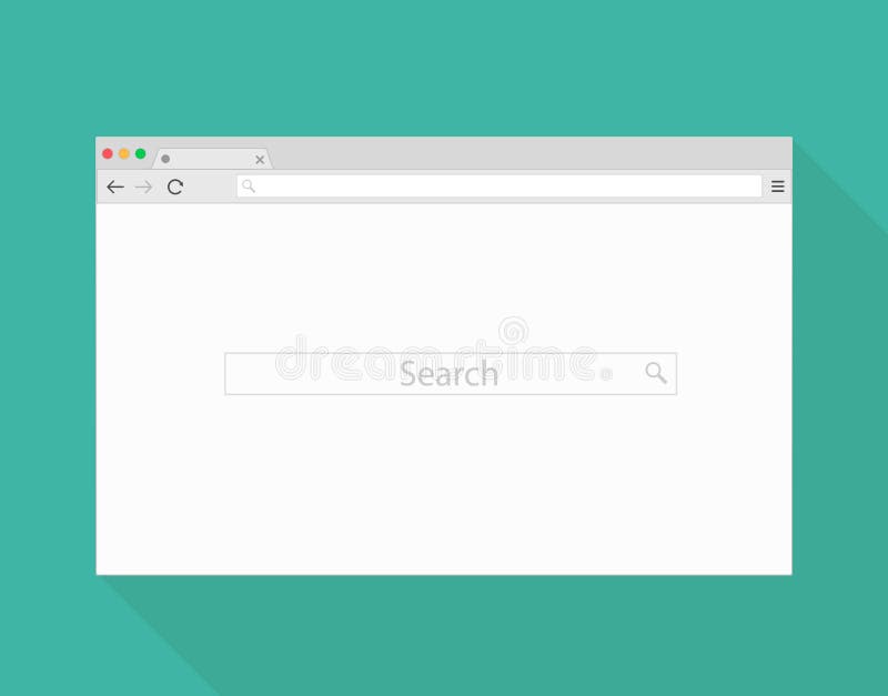 Browser Window.Web Browser in Flat Style. Window Concept Internet ...
