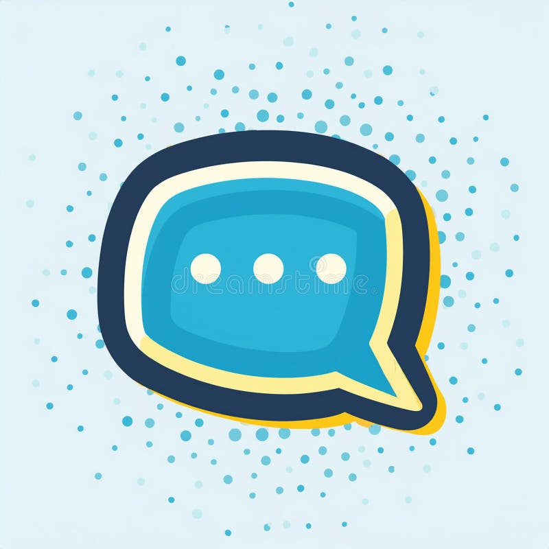Bubble Chat Illustration Online Communication Concept Stock ...