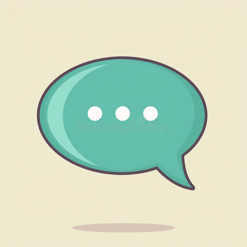 Bubble Chat Illustration Online Communication Concept Stock ...