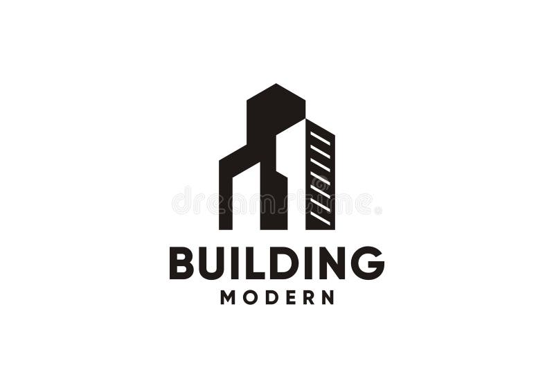 Simple Building Logo. City, Hotel, Apartment Vector Design Stock ...