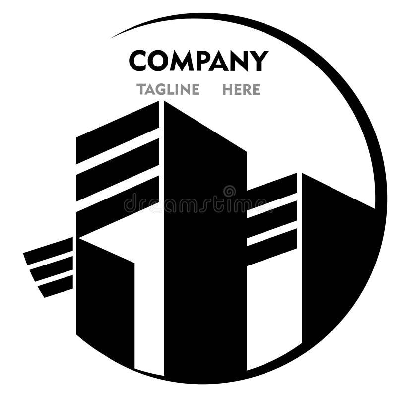Simple Building Skyscraper Logo Vector Illustration Stock Vector ...