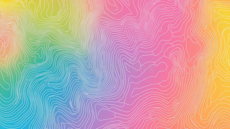 A Simple Bulging Pattern is Portrayed in this Abstract Line Art ...