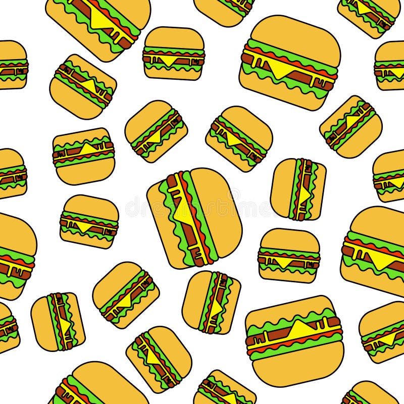 Simple Burger with Writing Board Stock Vector - Illustration of space ...