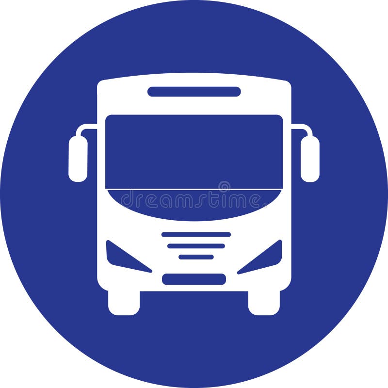 Simple bus icon stock vector. Illustration of road, coach - 331937545