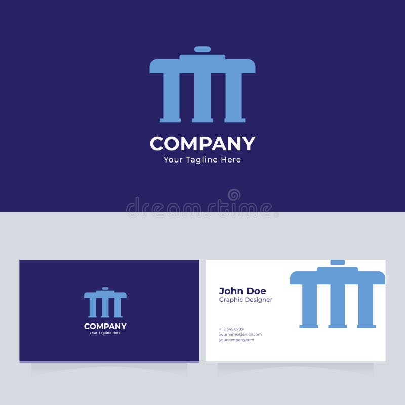 Simple Business Card with Logo Design Template Stock Vector ...
