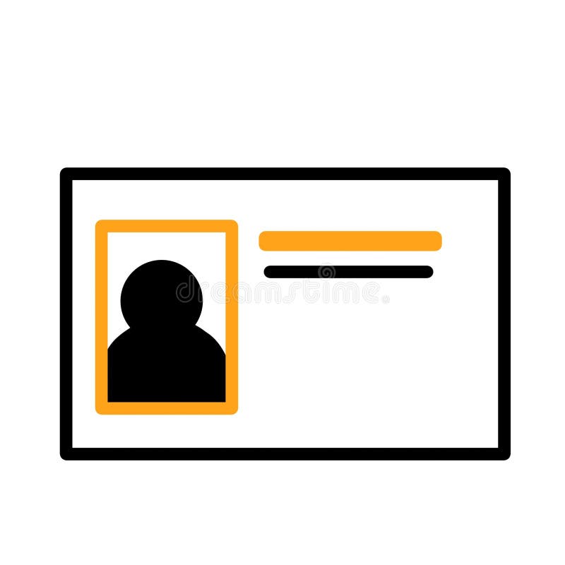 Simple Business Card Two Tone Color Stock Illustration - Illustration ...