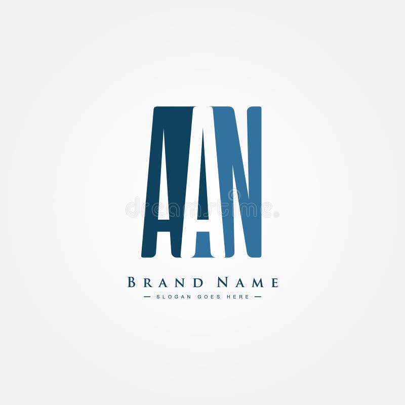 Simple Business Logo for Initial Letter AAN - Alphabet Logo Stock ...