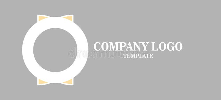 Simple Business Logo Reactangle and Ellipse Modern Vector Stock Vector ...