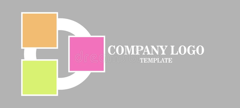 Simple Business Logo Reactangle and Ellipse Modern Vector Stock Vector ...