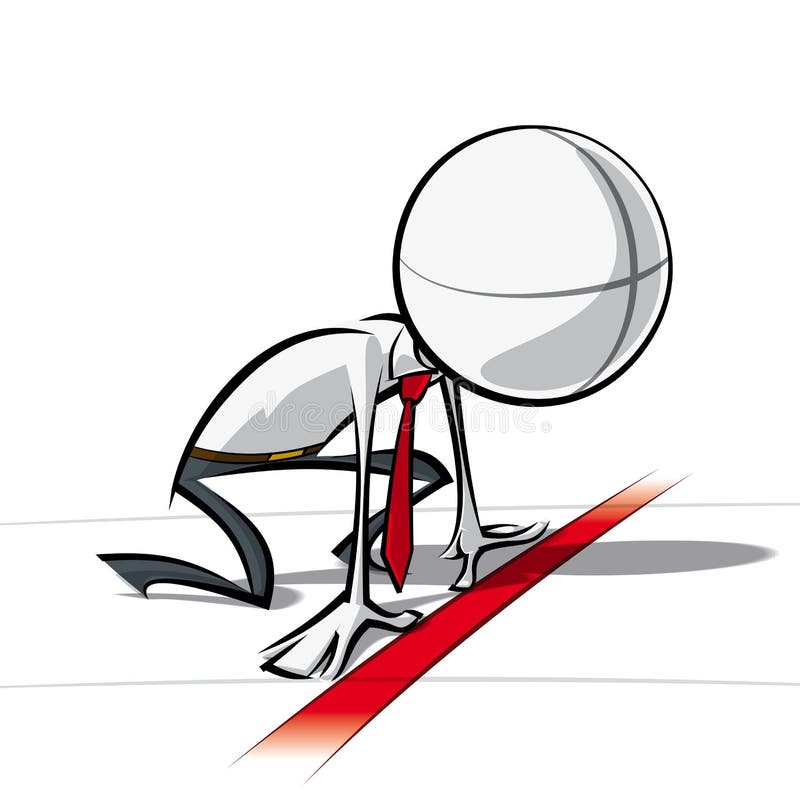 Simple Business People - Victory Stock Vector - Illustration of goal ...