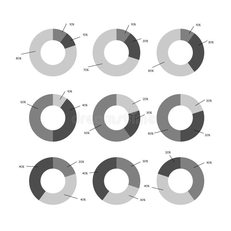Simple business pie chart stock vector. Illustration of percent - 113938003