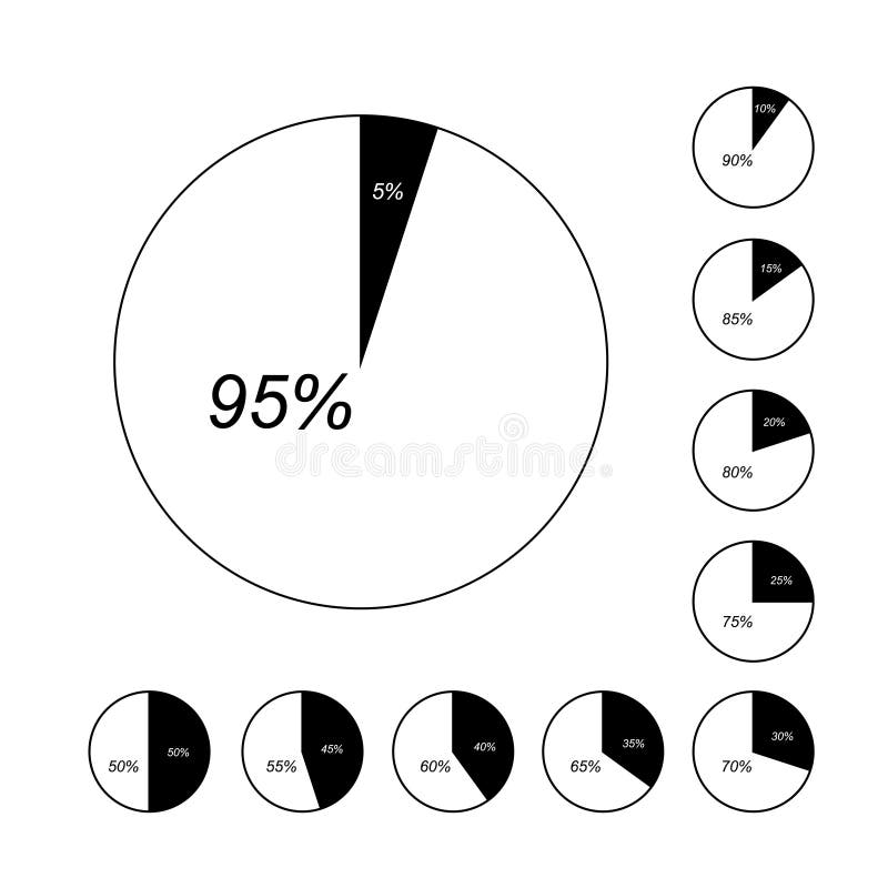 Simple business pie chart stock vector. Illustration of growth - 113937970