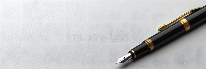 Simple Business Setup: Single Pen on Minimalist Desk Space Workspace ...