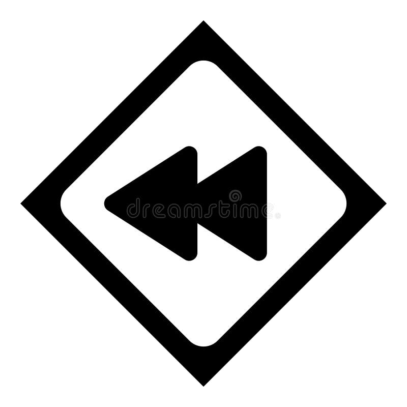 Simple backward button stock vector. Illustration of backward - 257598952